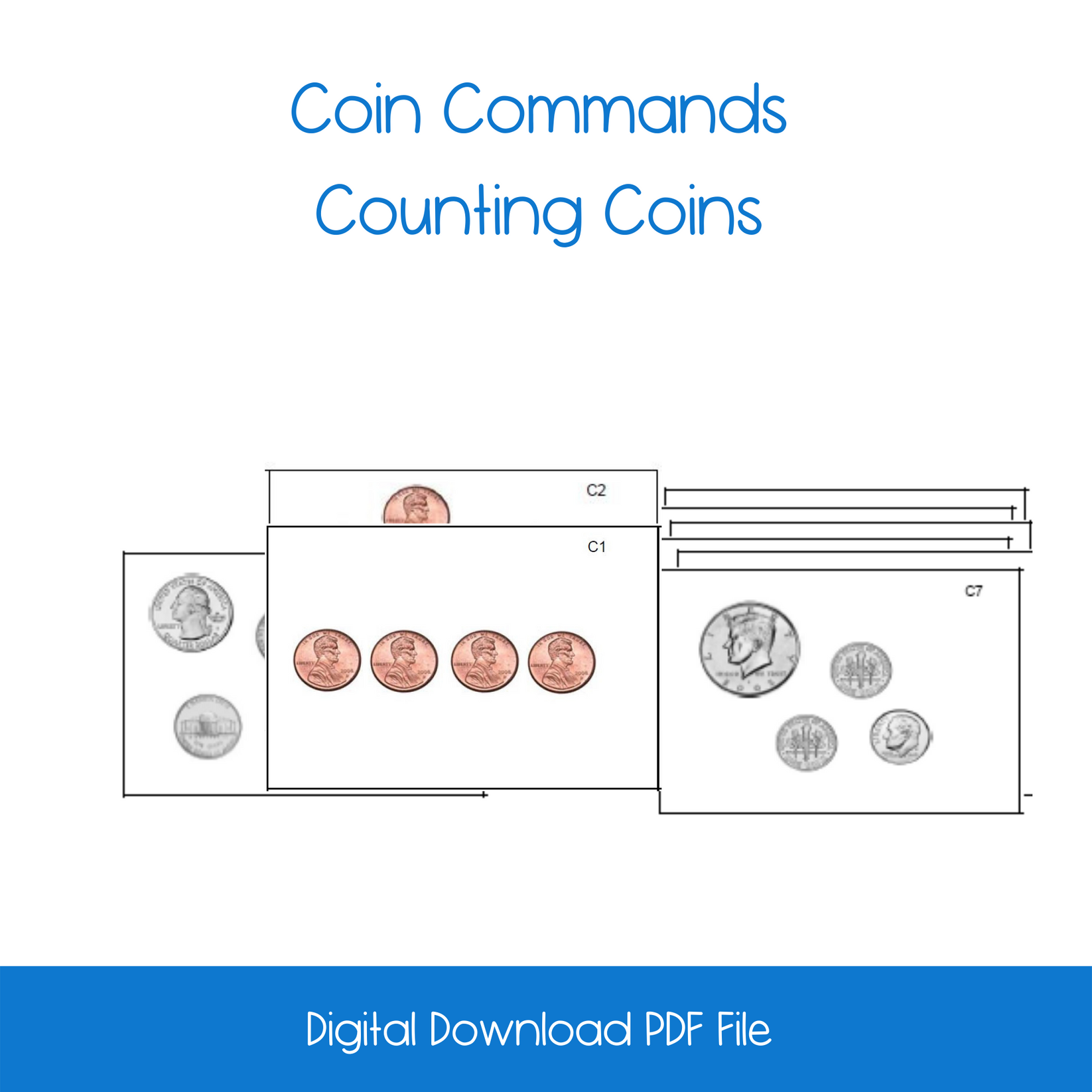 Coin Commands (Counting Coins/Change) Activity Set – Montessori for ...
