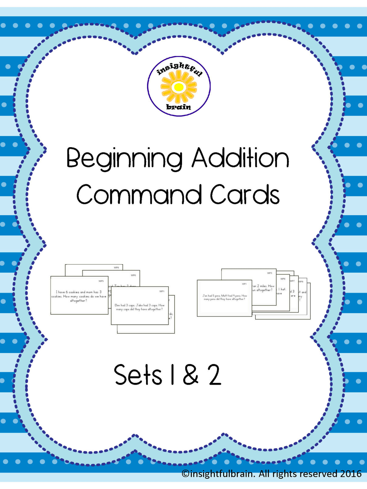 Beginning Addition Math Command Cards – Montessori for Learning by ...