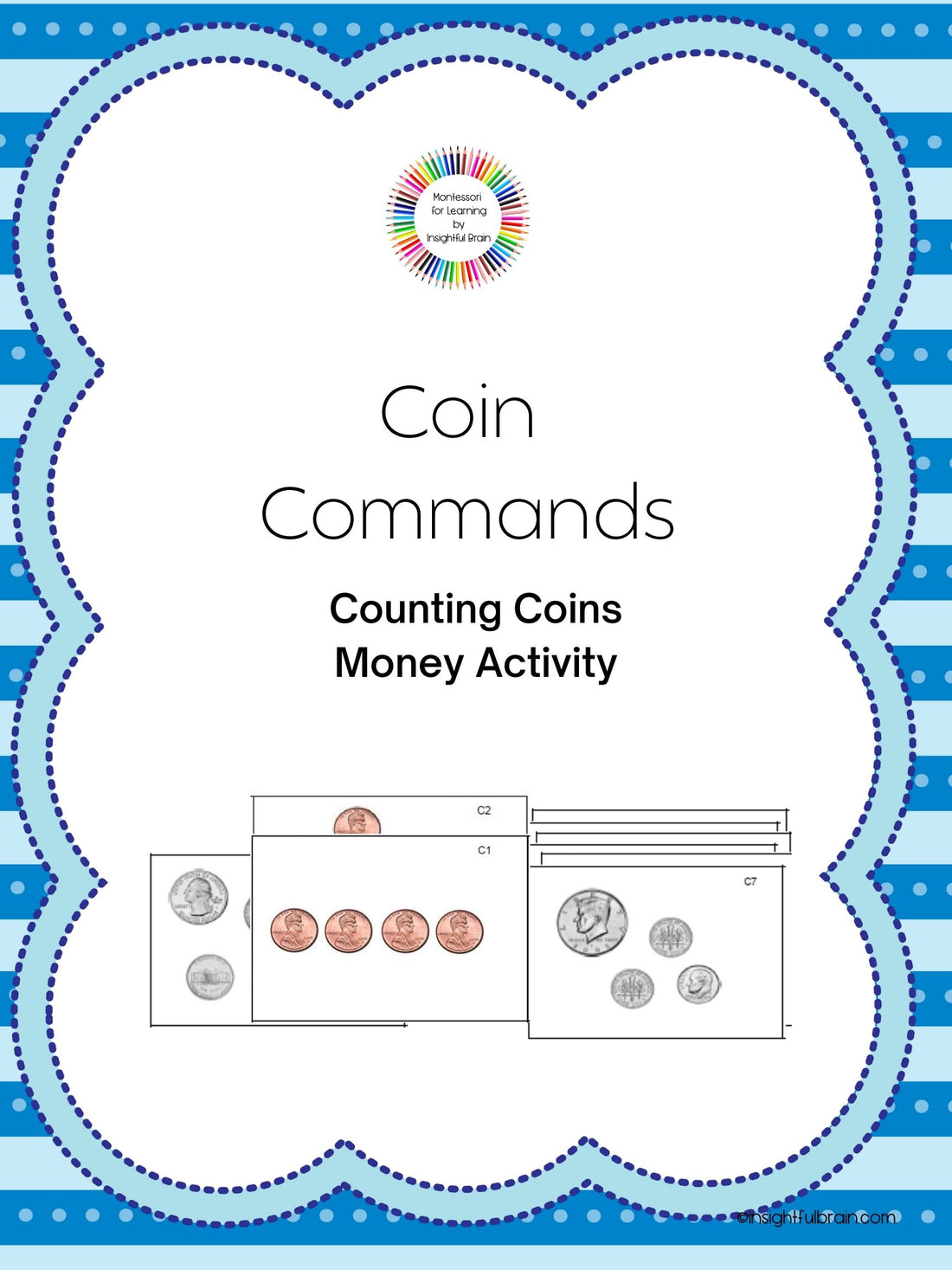 Coin Commands (Counting Coins/Change) Activity Set – Montessori for ...