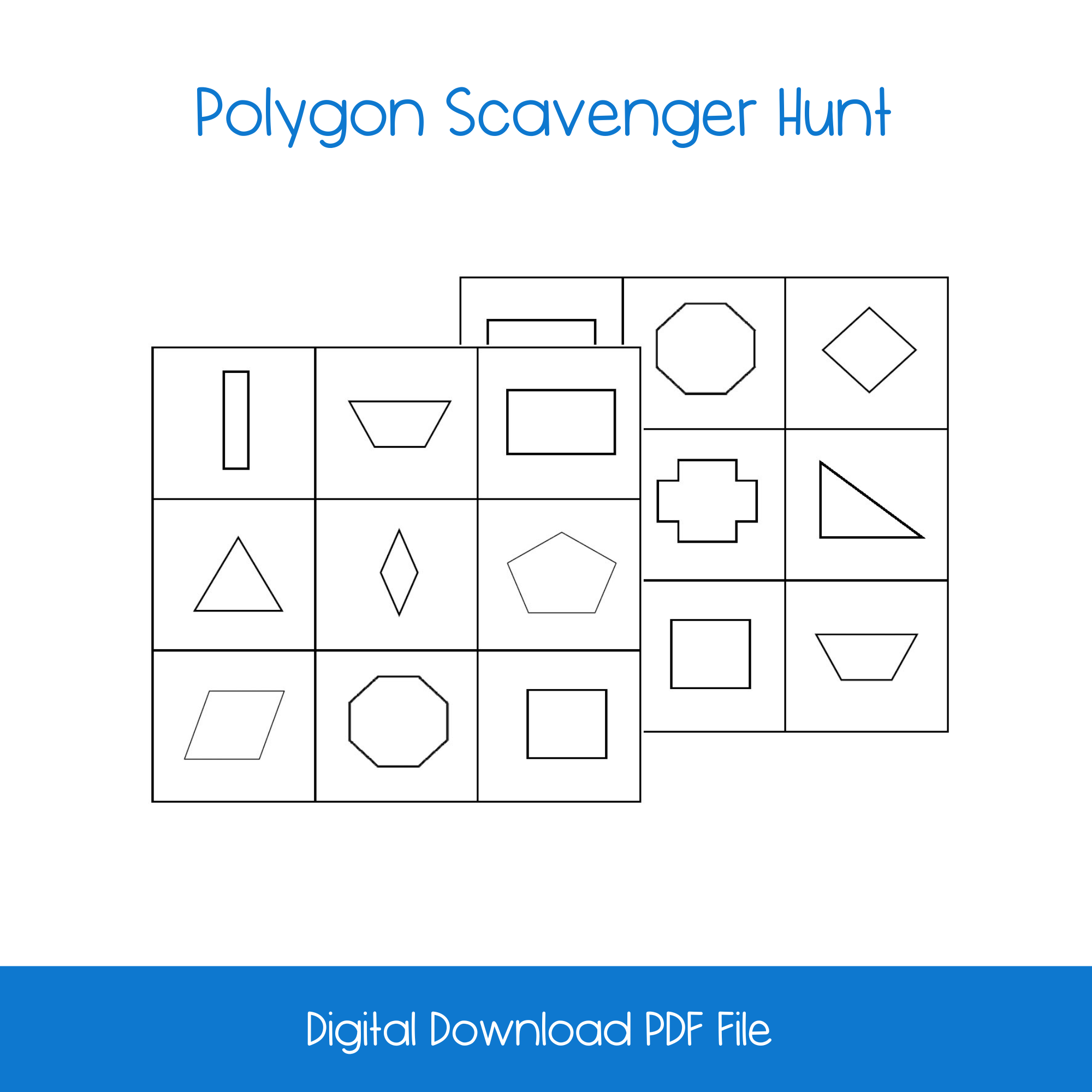 Polygon Scavenger Hunt – Montessori for Learning by Insightful Brain